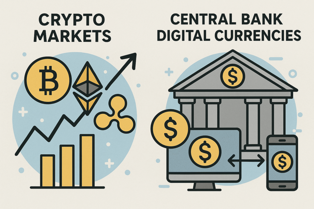 Crypto markets & central bank digital currencies (CBDCs)